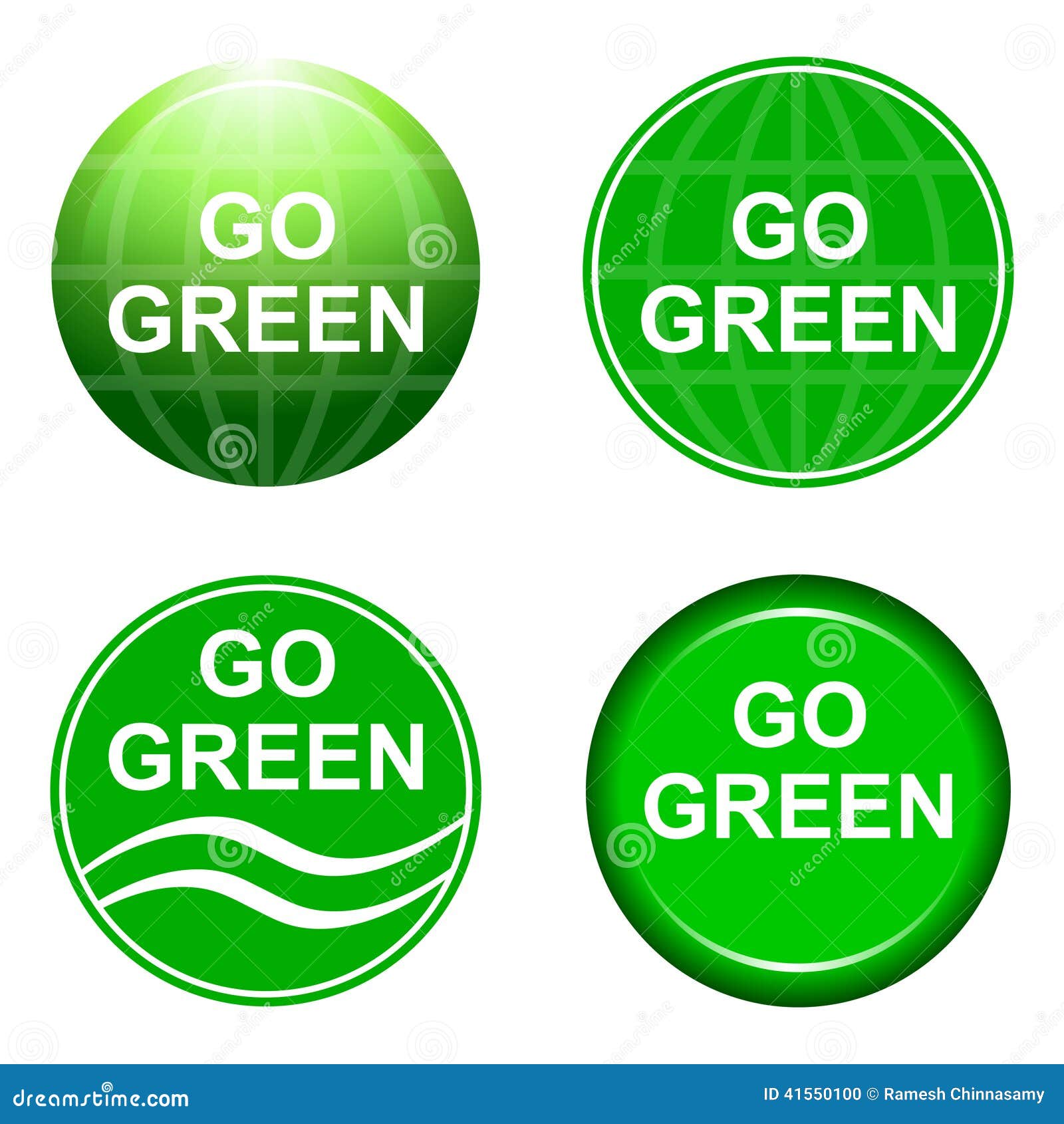 Go green stock vector. Illustration of decorative, friendly - 41550100