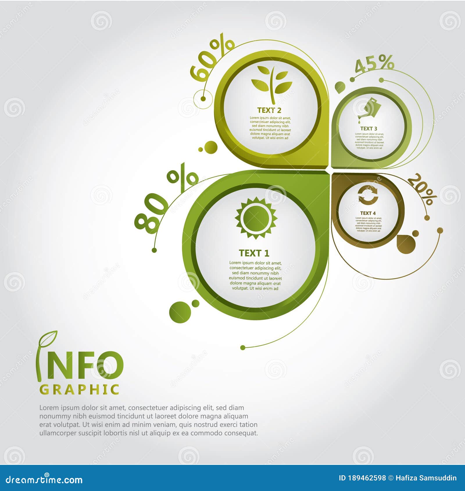 Go Green Infographic. Vector Illustration Decorative Design Stock ...