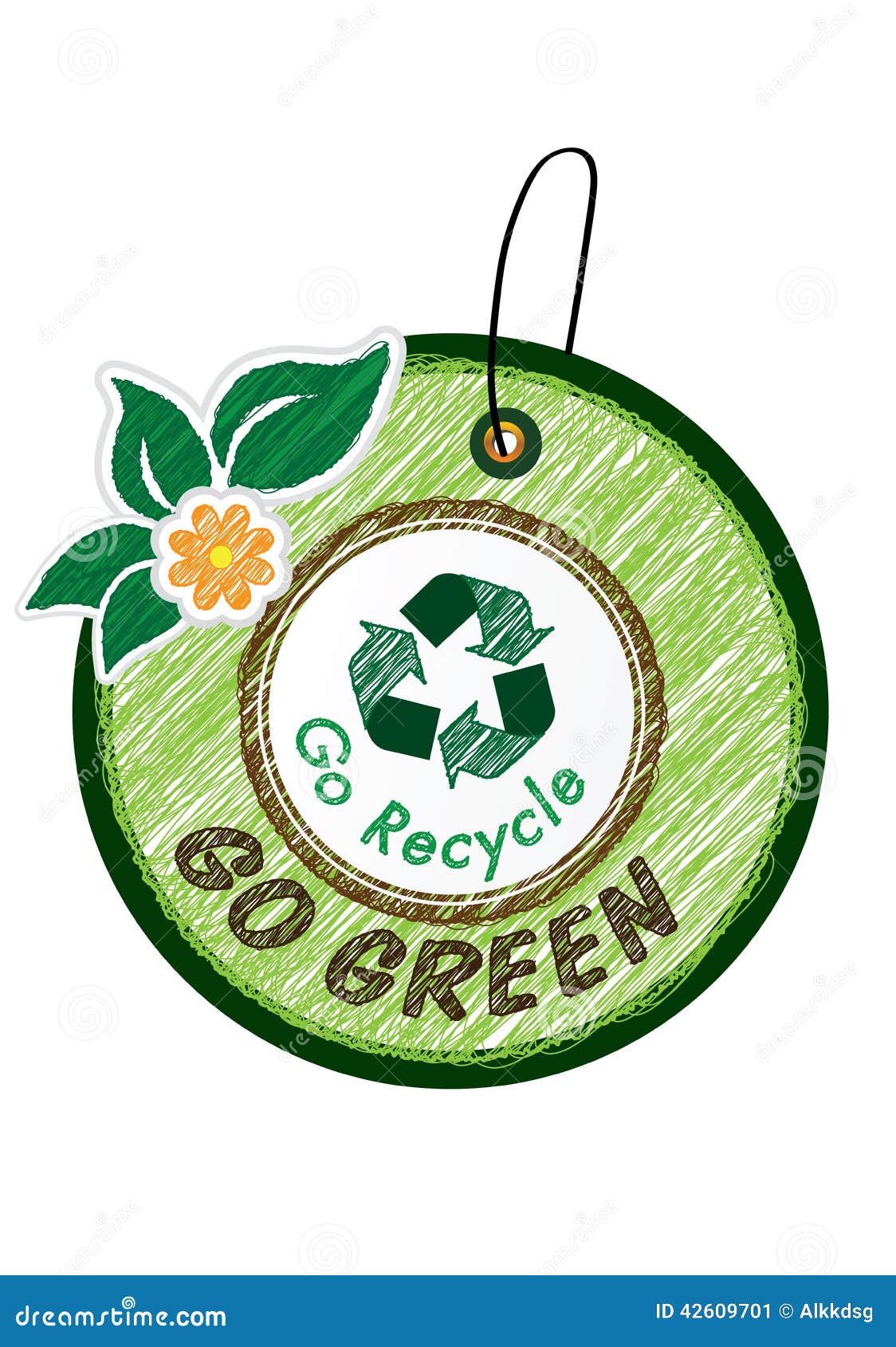 Go green label stock vector. Illustration of earth, environmental ...