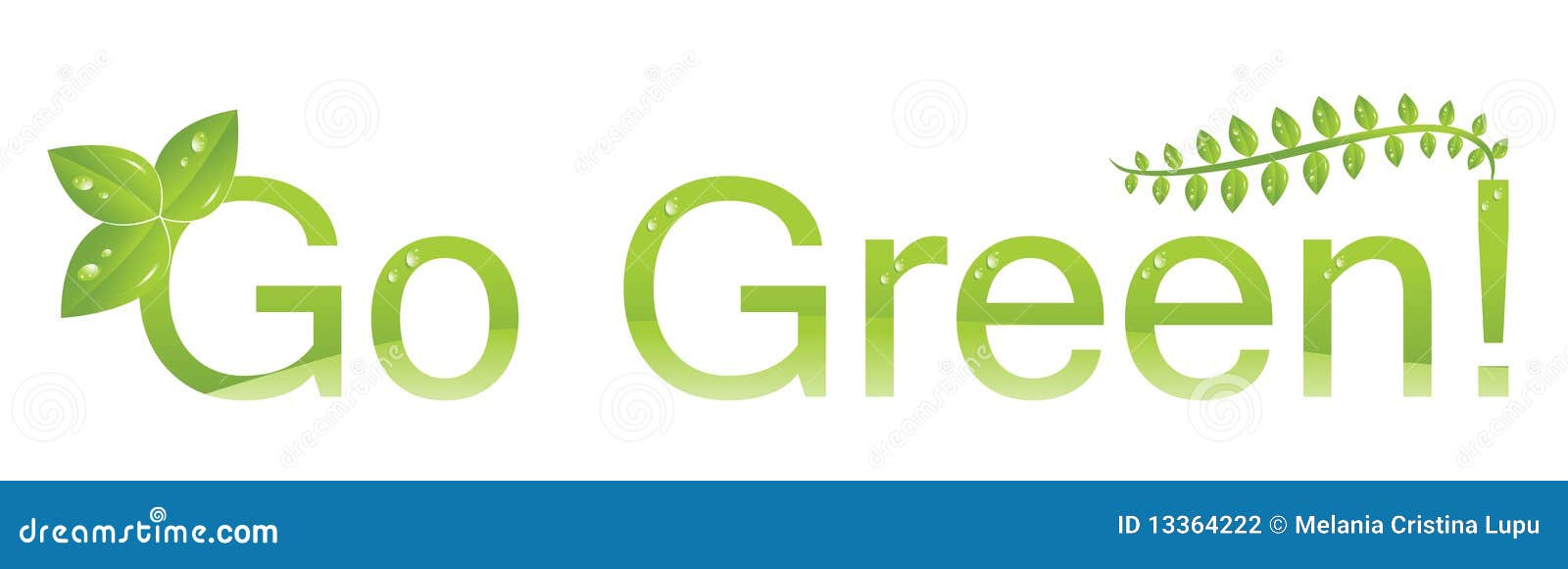 Go Green Logo (Protect the Environment ) Stock Vector - Illustration of ...