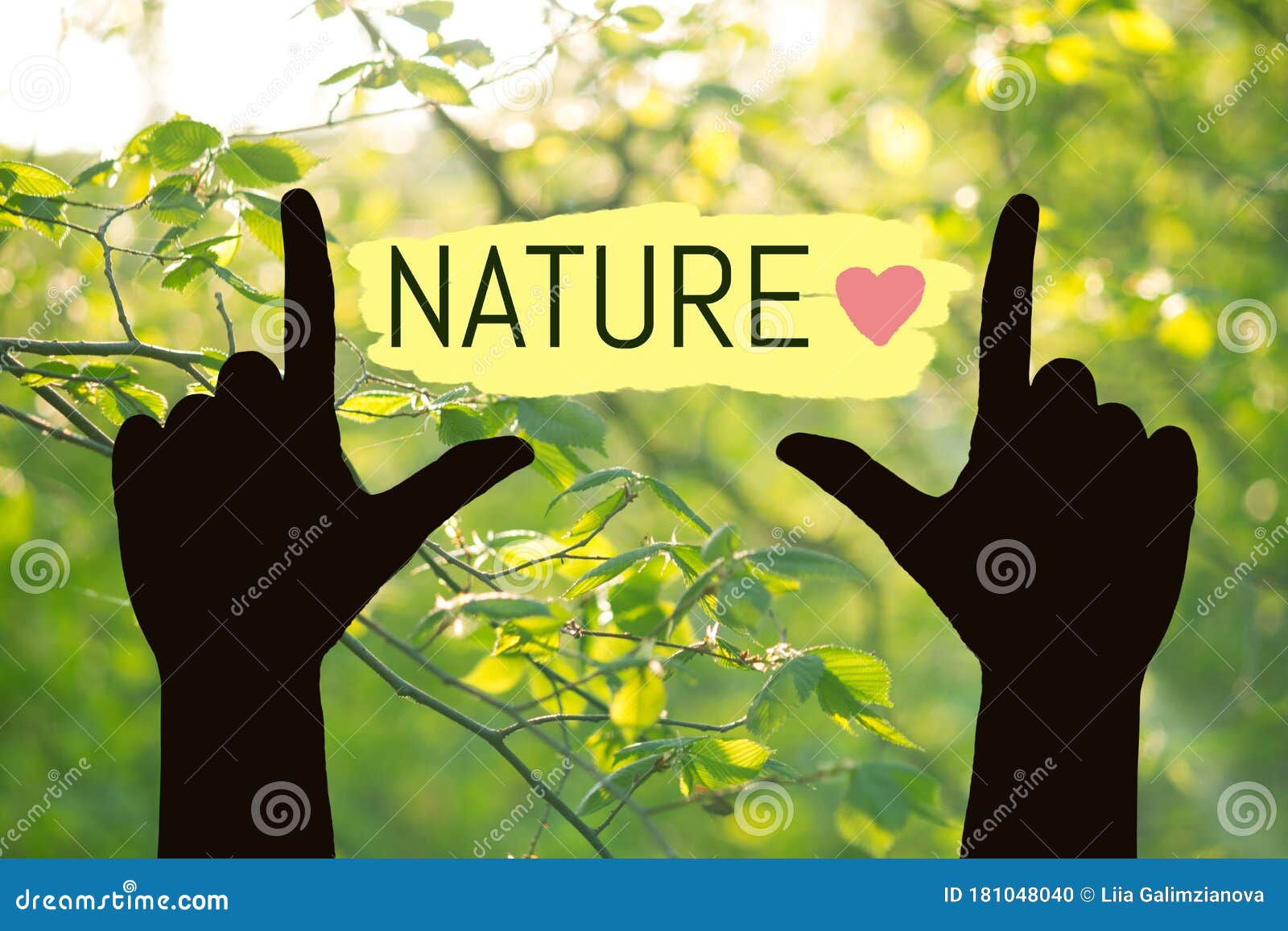 Go green and love nature stock photo. Image of world - 181048040