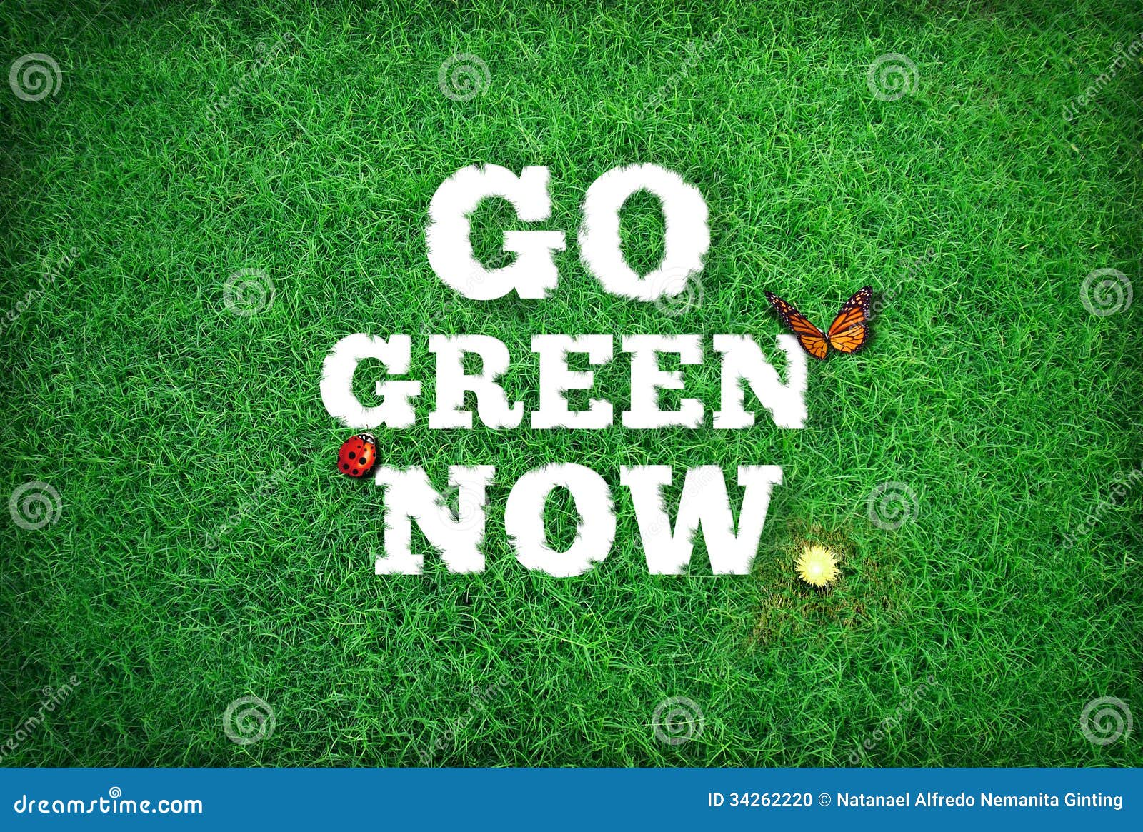 Go Green Now stock photo. Image of global, development - 34262220