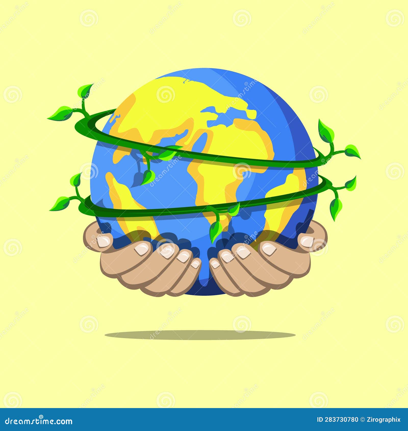 Go Green Go Paperless Vector Art Illustration Stock Vector ...