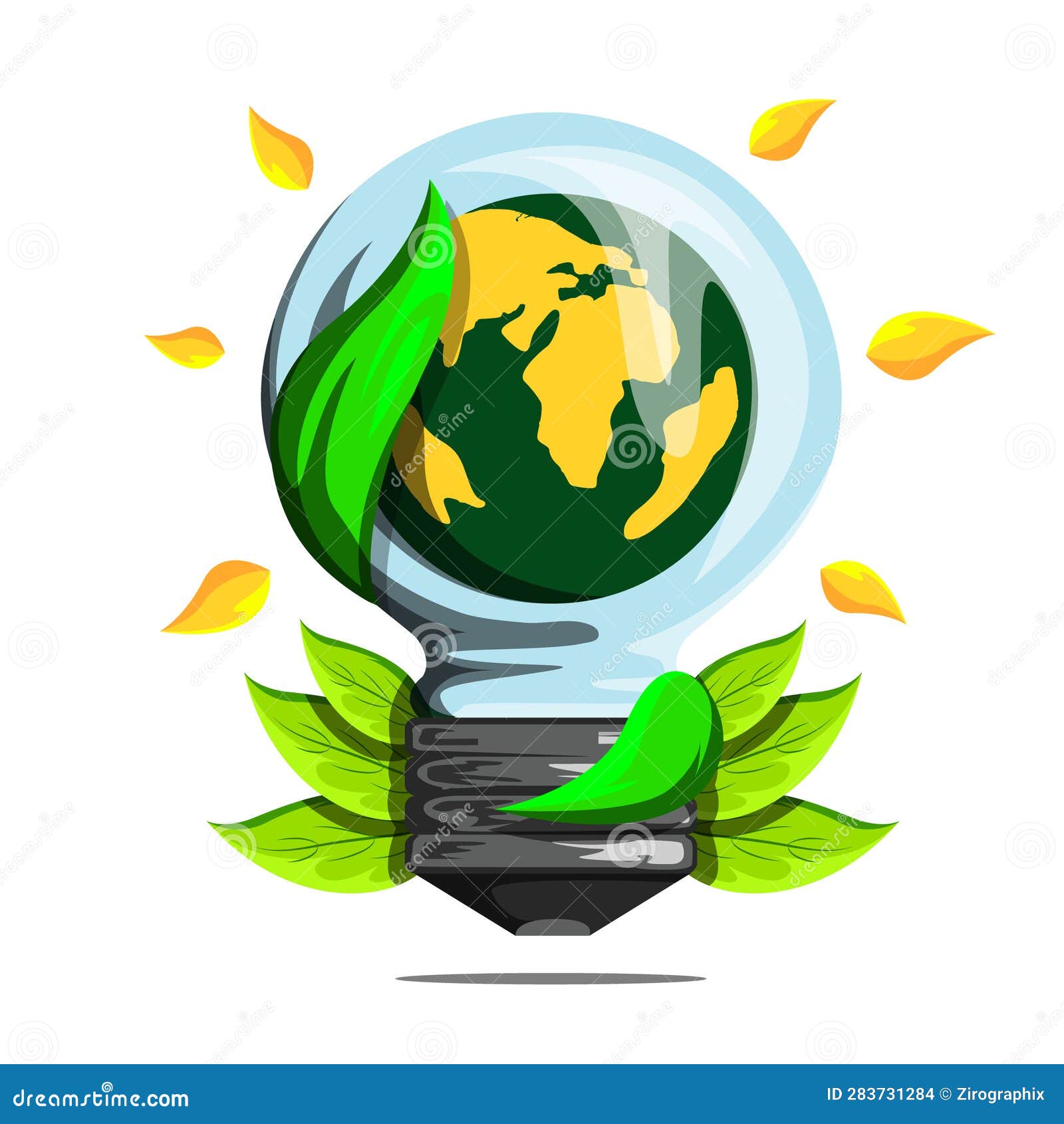 Go Green Go Paperless Vector Art Illustration Stock Vector ...