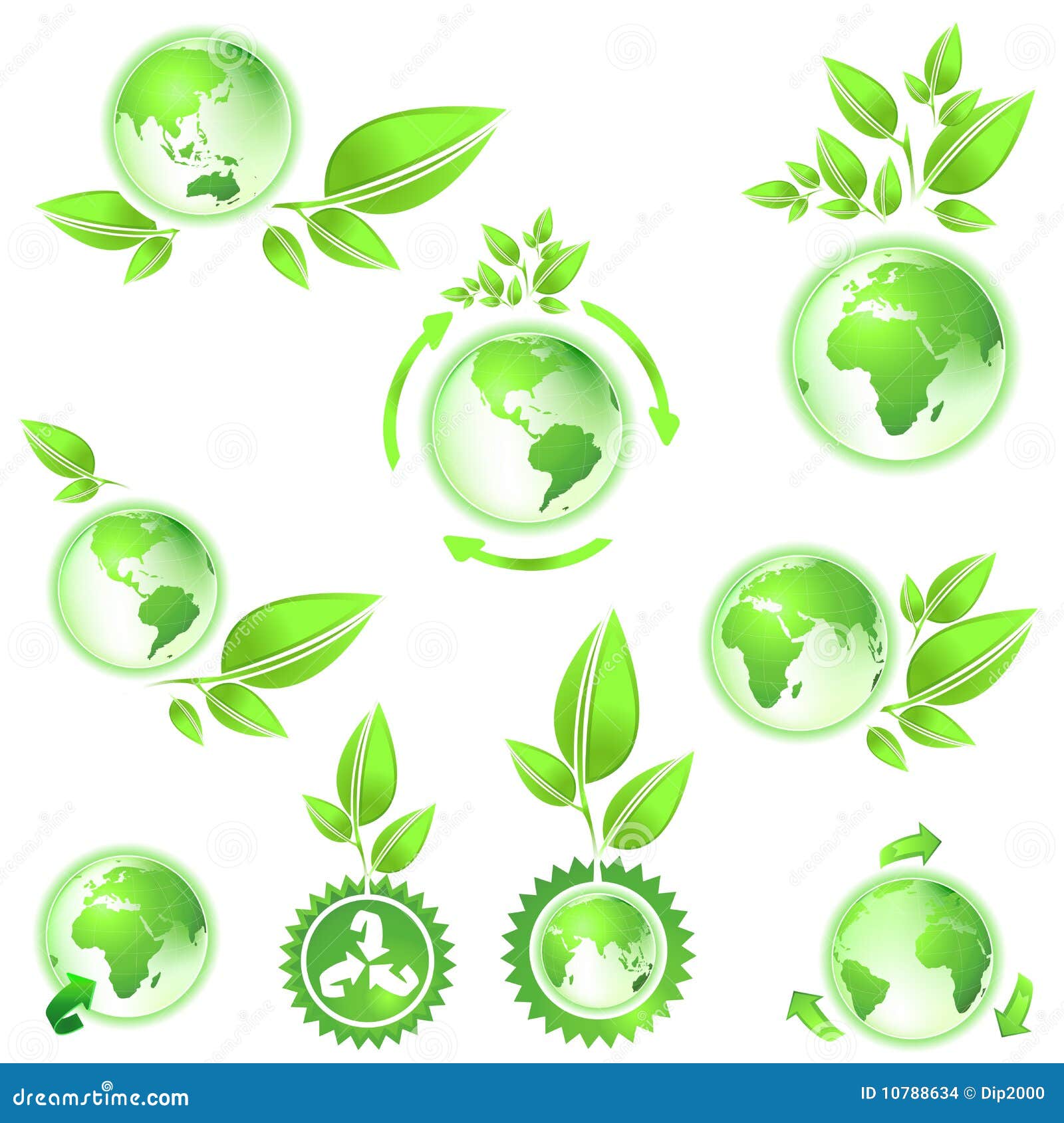 Go Green, Planet Earth Maps Stock Vector - Illustration of environment ...