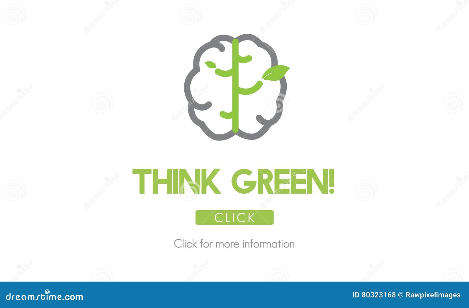 Go Green Refresh Think Green Concept Stock Illustration - Illustration ...