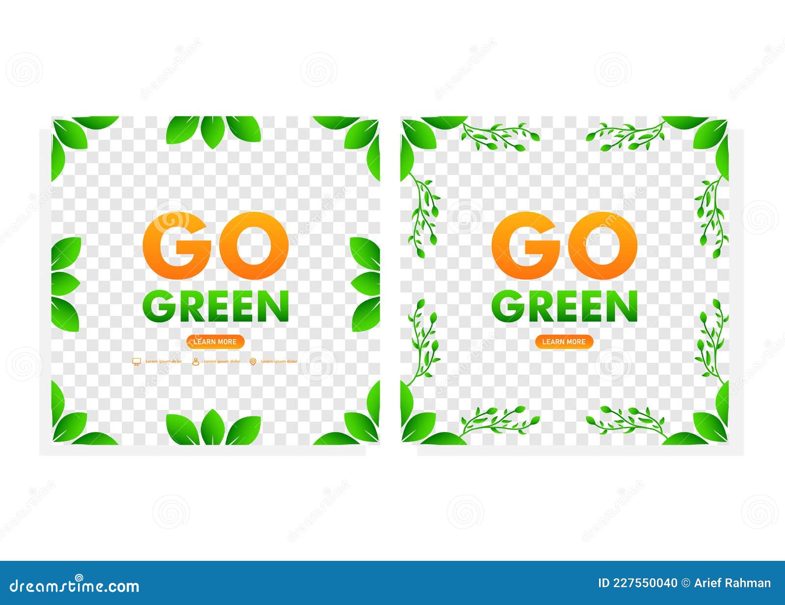 Go Green Social Media Post Template. Social Media Post for Go Green ...