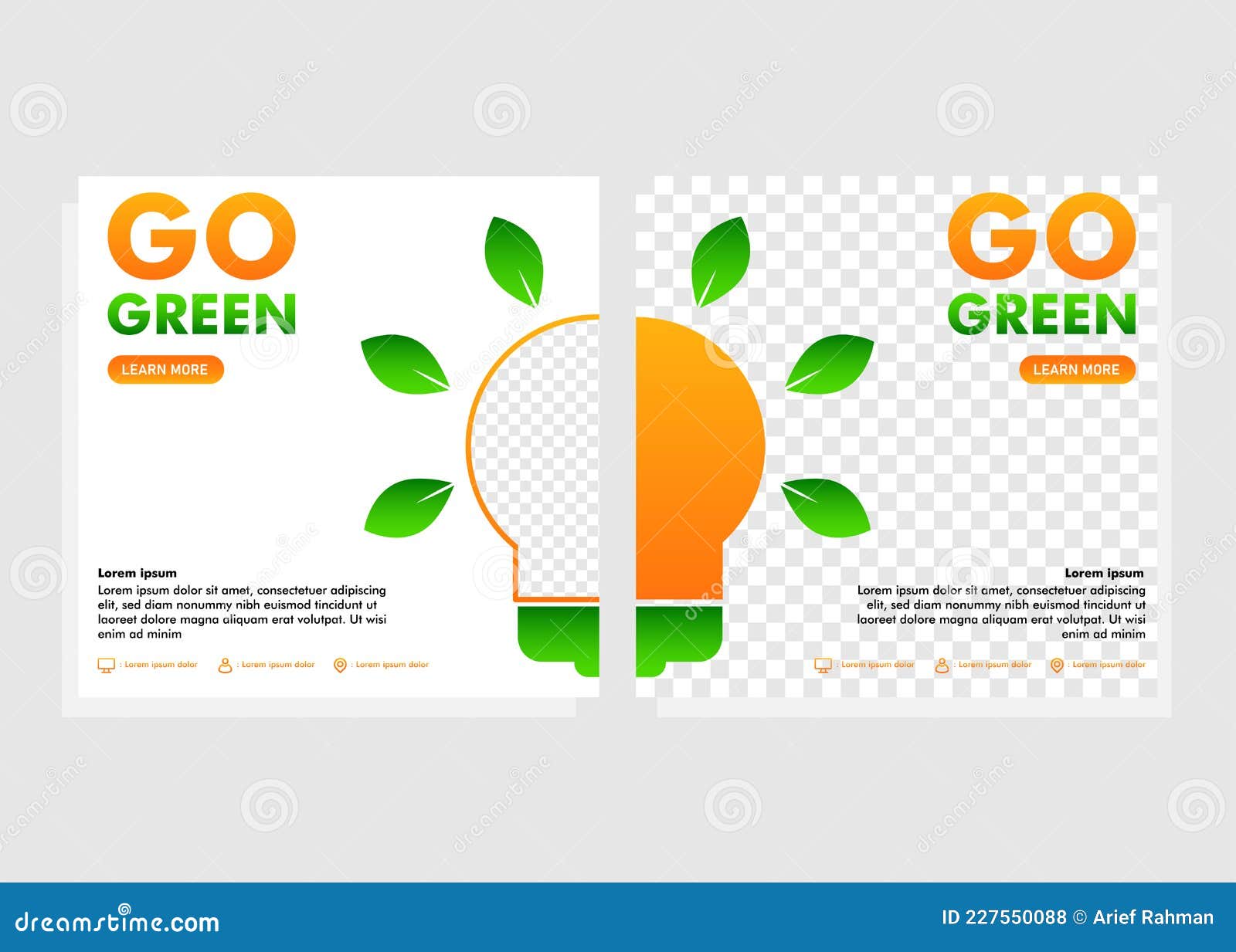 Go Green Social Media Post Template. Social Media Post for Go Green ...