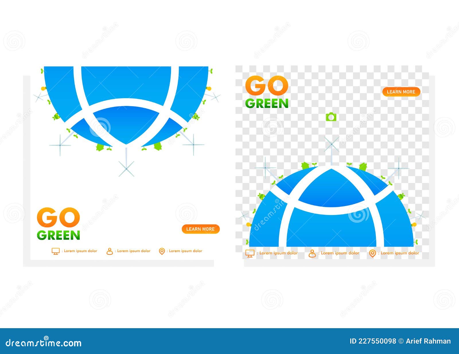 Go Green Social Media Post Template. Social Media Post for Go Green ...