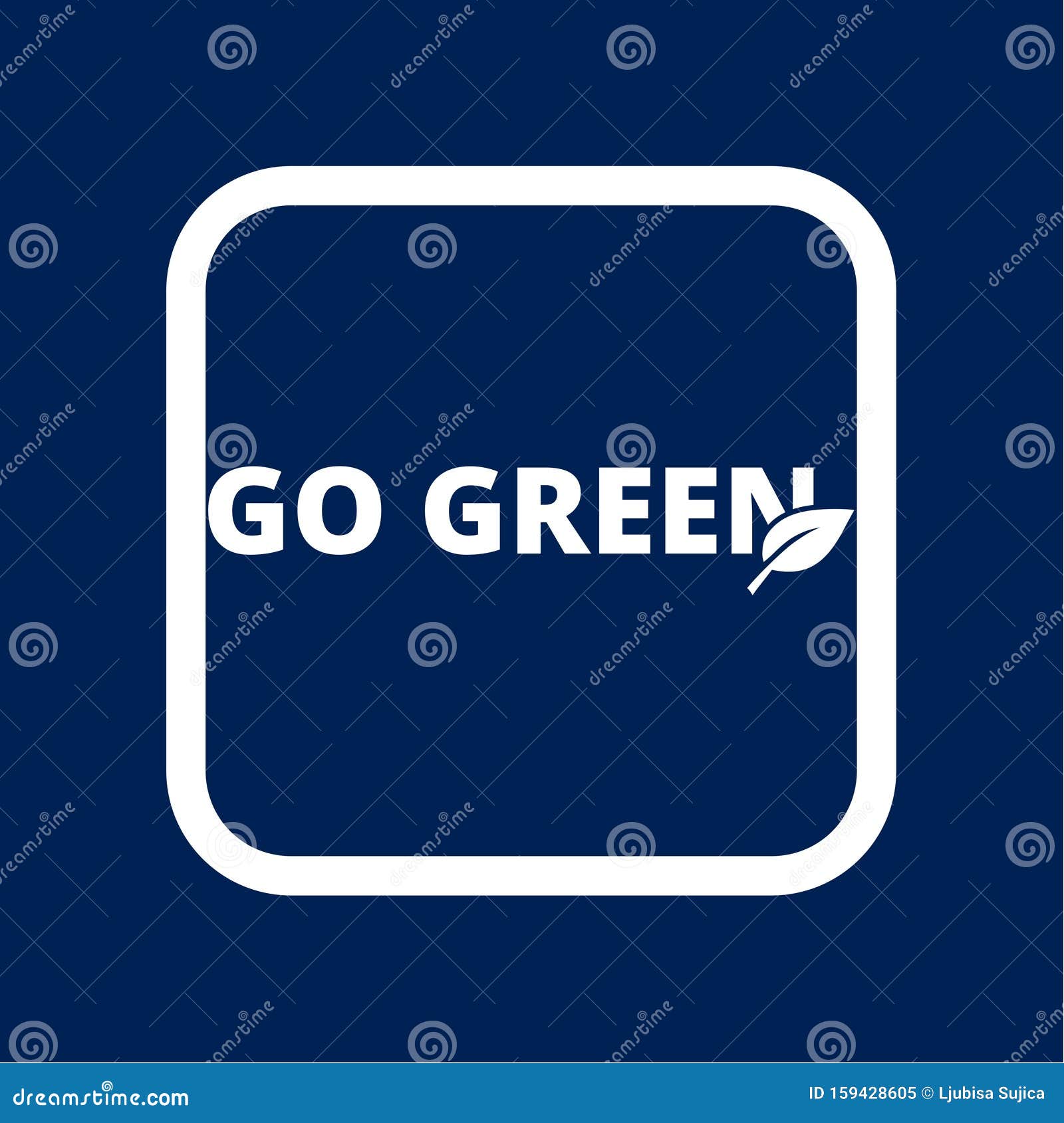 Go green stamp, sign, icon stock vector. Illustration of environmental ...