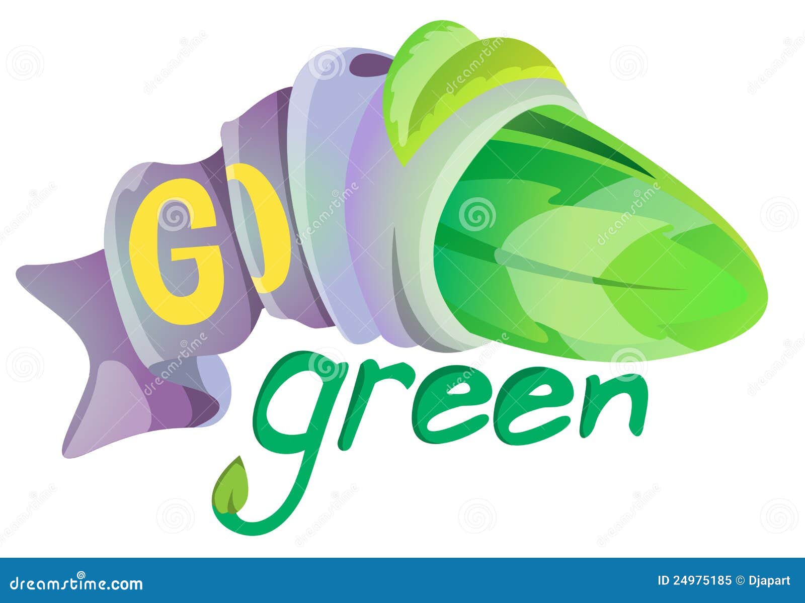 Go green symbol stock vector. Illustration of planet - 24975185