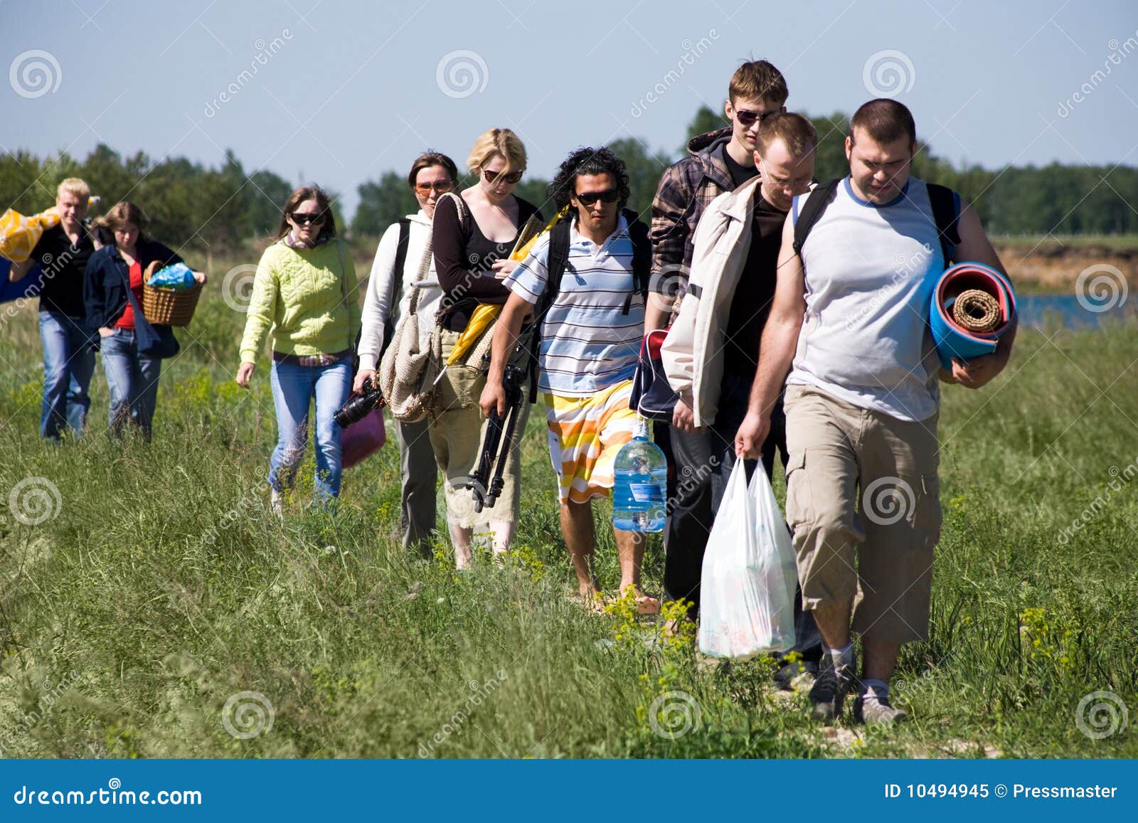 Go hiking stock image. Image of countryside, adult, hiker - 10494945