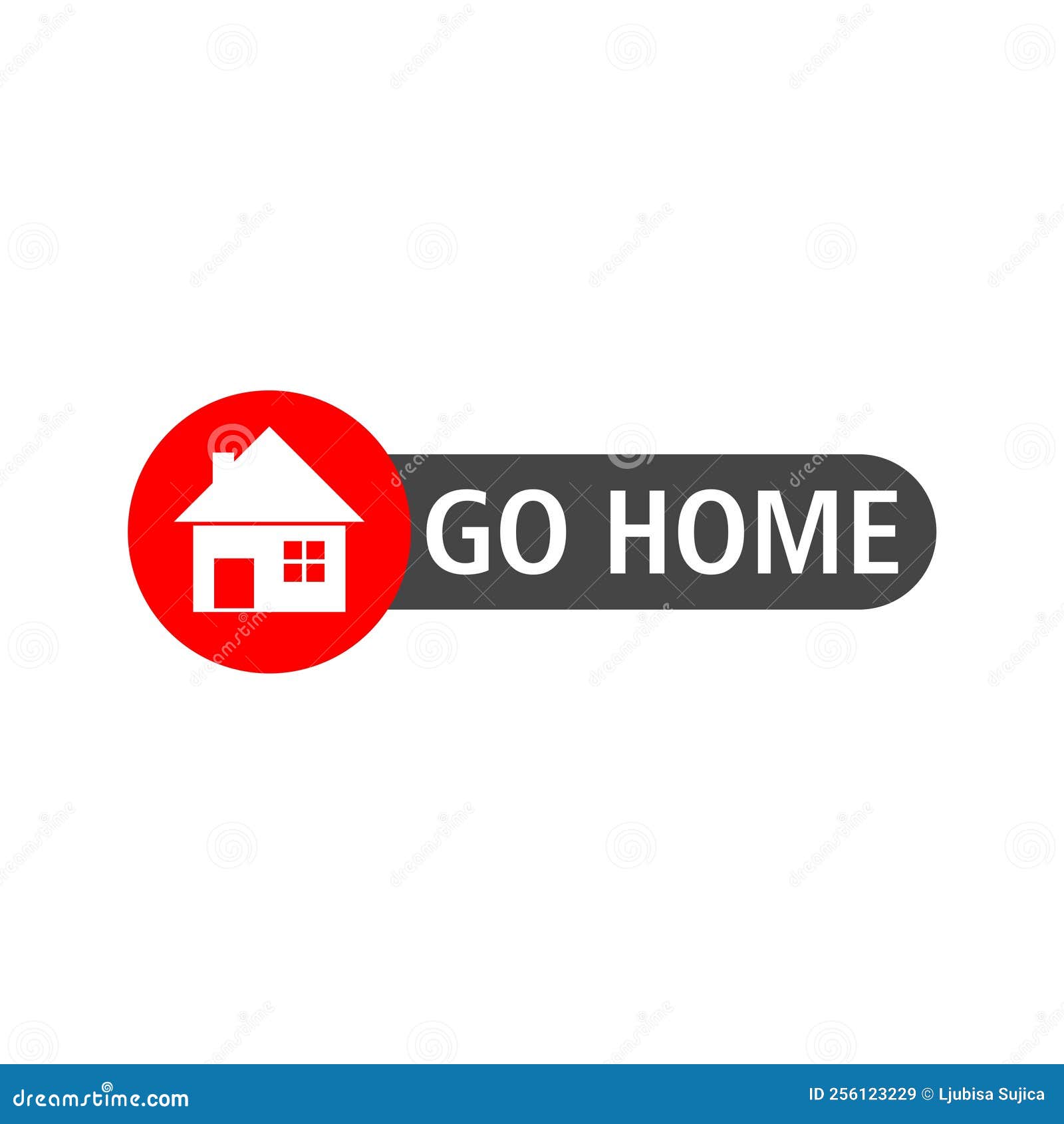 Go Home Icon. Simple Home, Home Logo Isolated on White Background Stock ...