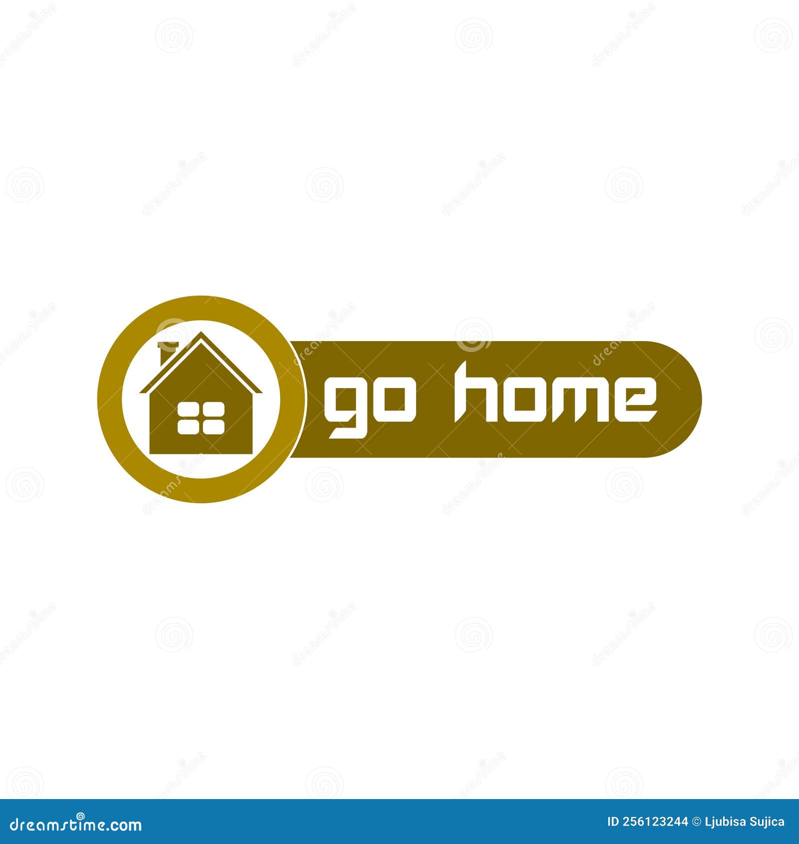 Go Home Icon. Simple Home, Home Logo Isolated on White Background Stock ...