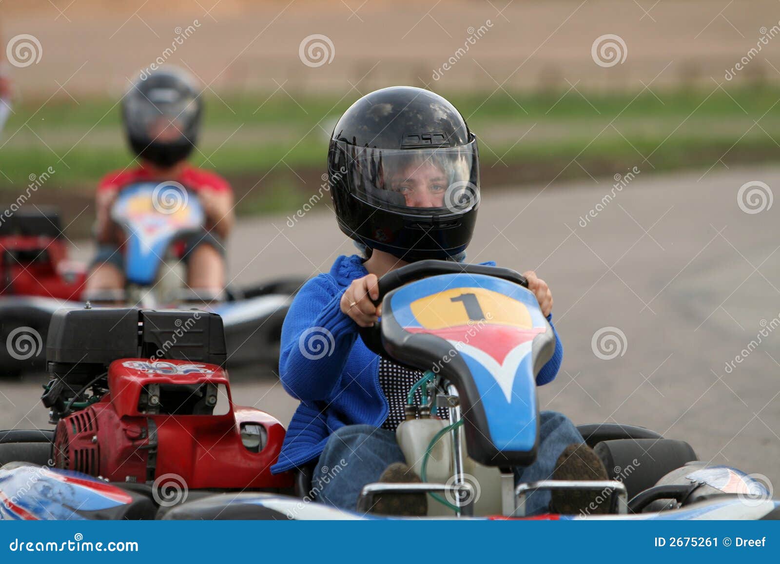 Go kart stock image. Image of competition, driving, motion - 2675261