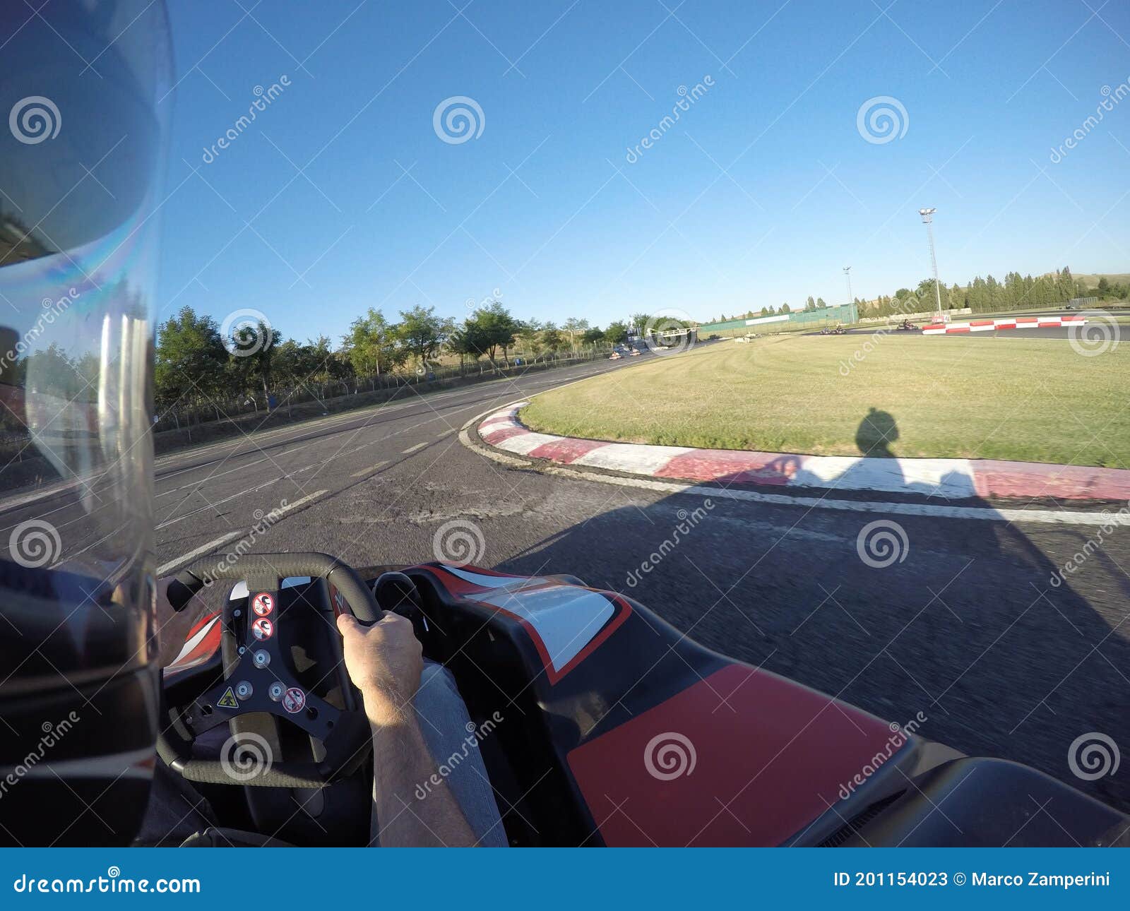 Kart Funny Moments on Board Camera Stock Image - Image of wheel, fast ...