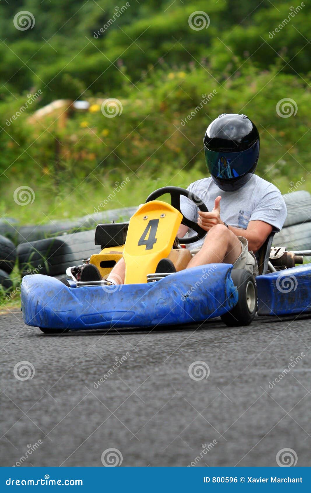 Go kart number four stock photo. Image of wheel, championship - 800596