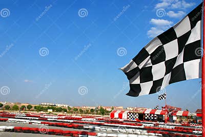 Go kart race flag stock image. Image of fast, formula - 7636573