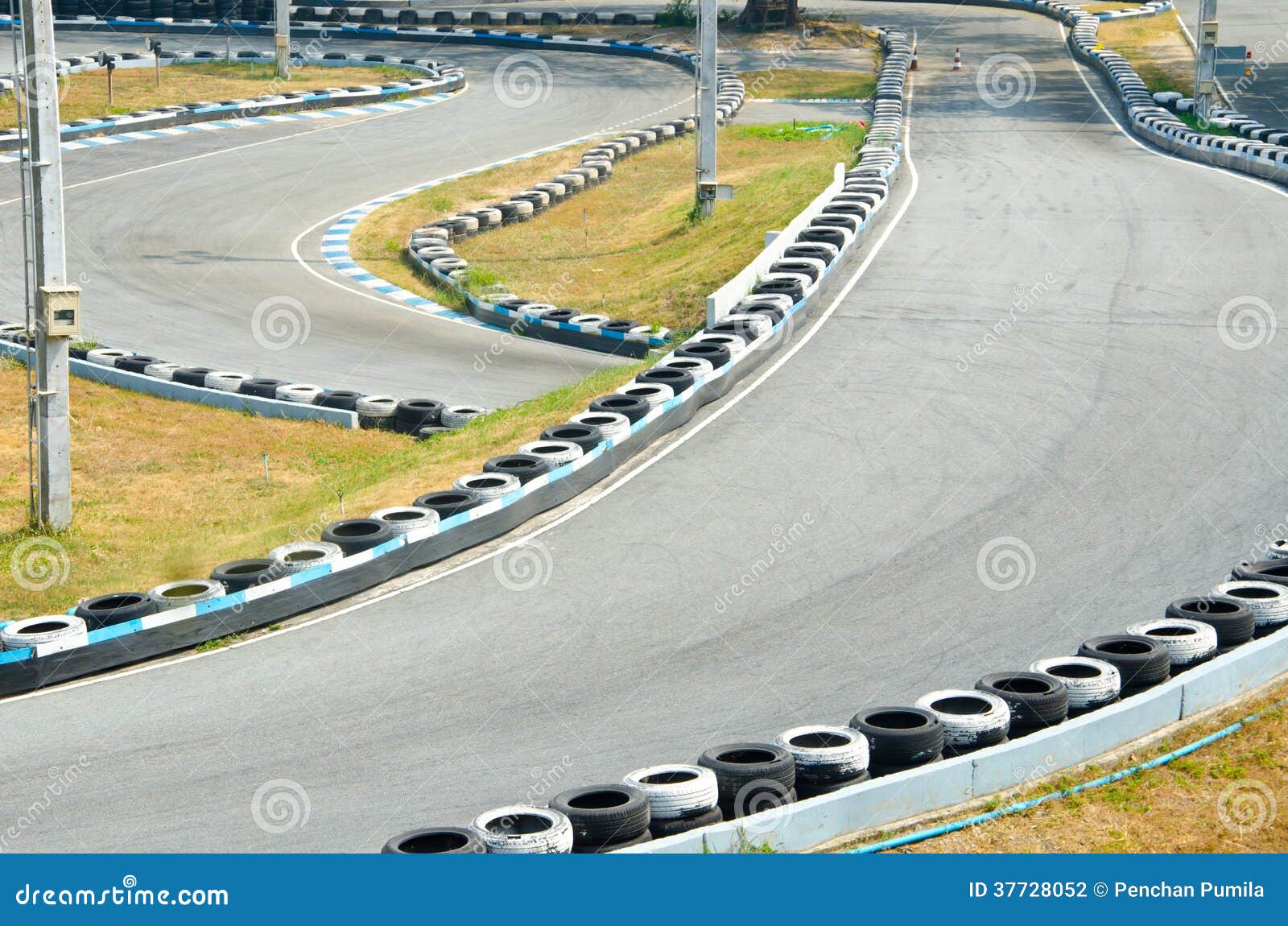 Go Kart Race Track. stock photo. Image of driving, motorsport - 37728052