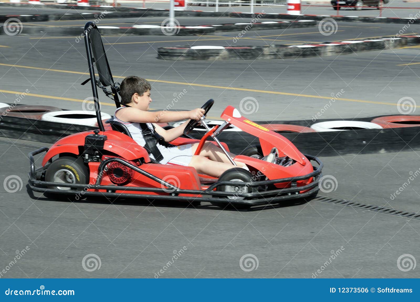 GO kart racing stock photo. Image of position, pole, adventure - 12373506