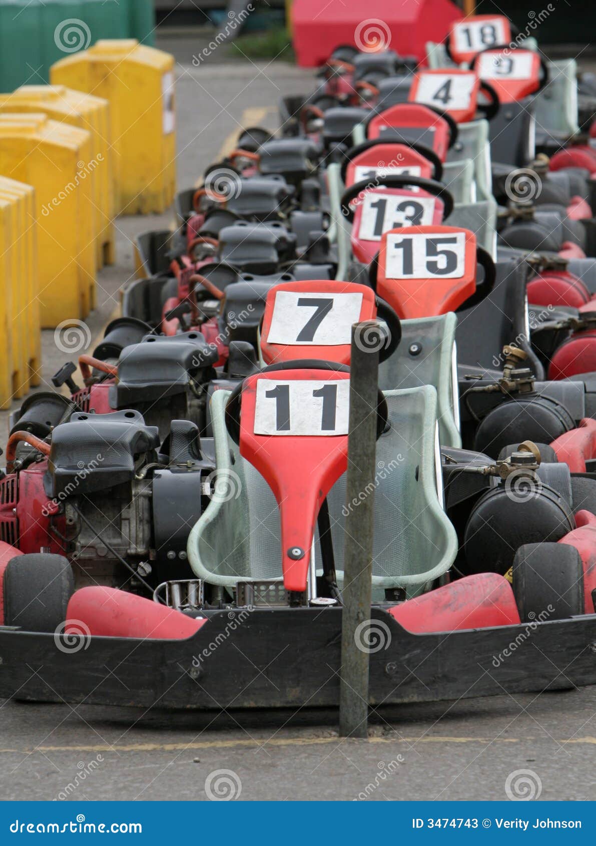 Go Kart Racing stock image. Image of grid, kart, start - 3474743