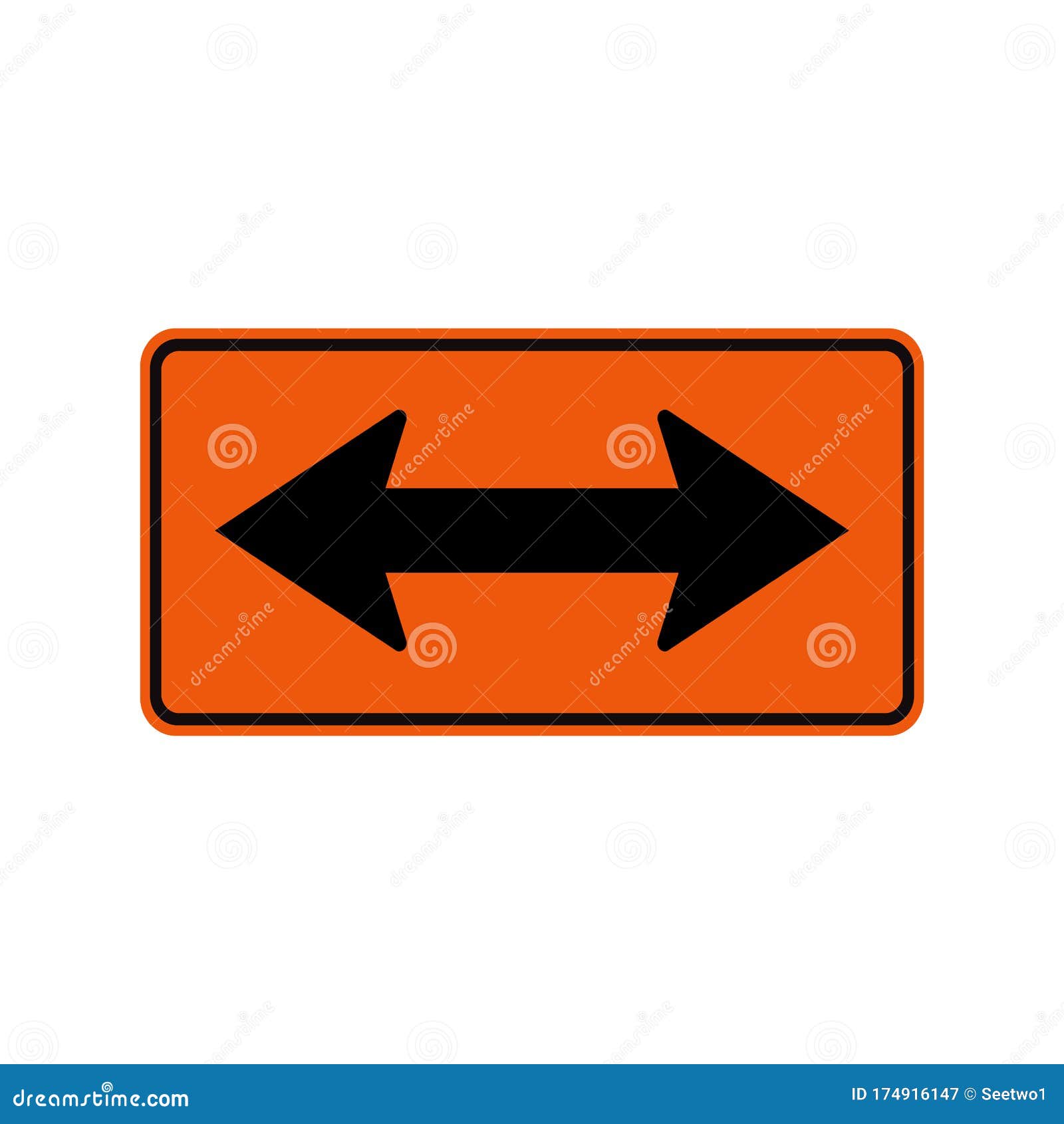 Go Left or Right by the Arrows Symbol Sign Isolate on White Background ...