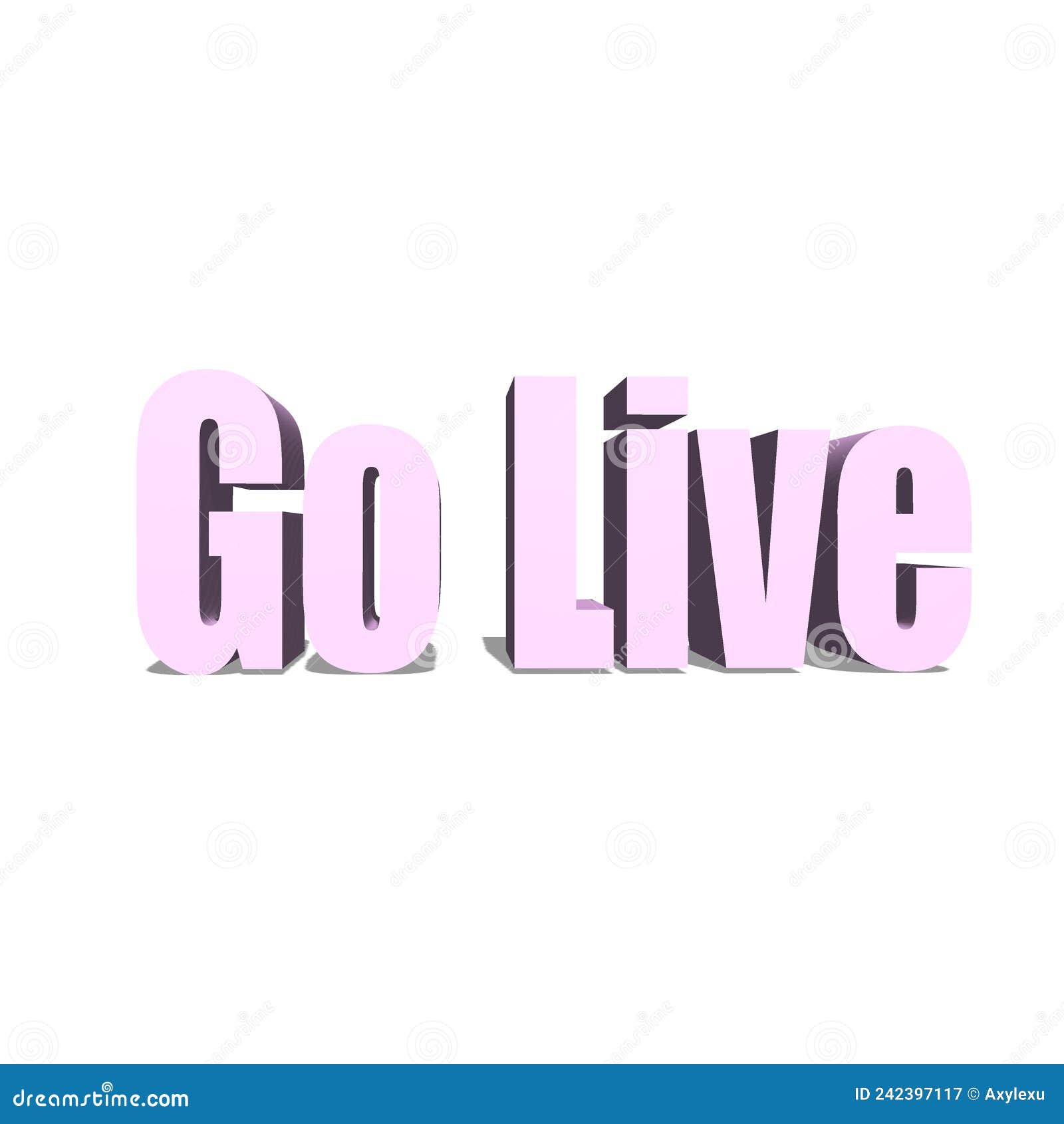 Go live logo stock illustration. Illustration of birthday - 242397117