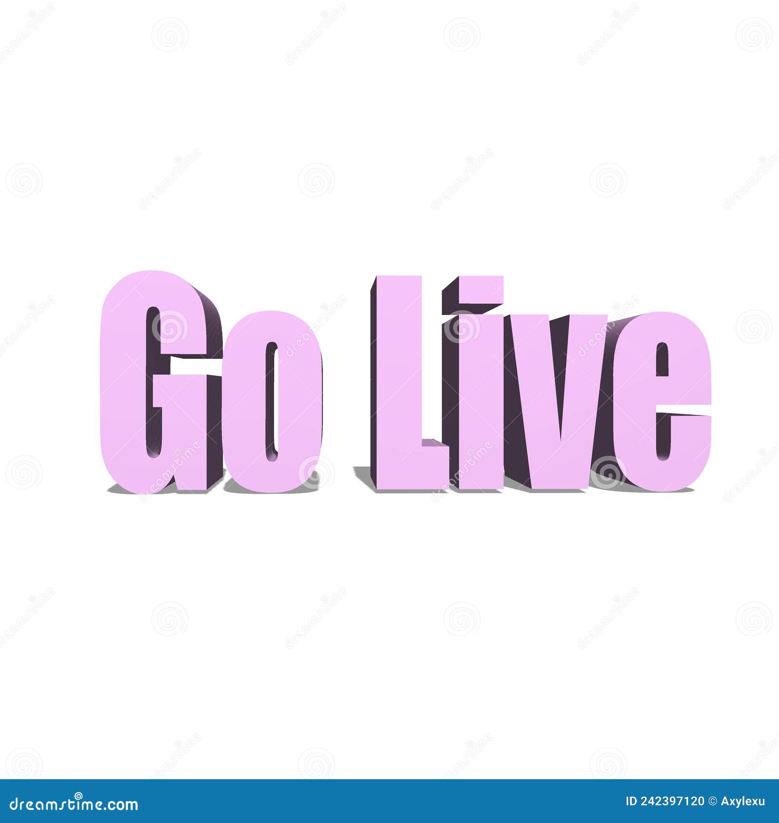 Go live logo stock illustration. Illustration of logo - 242397120