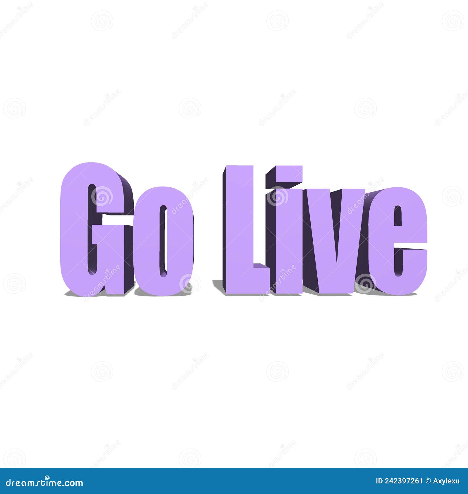 Go live logo stock illustration. Illustration of font - 242397261