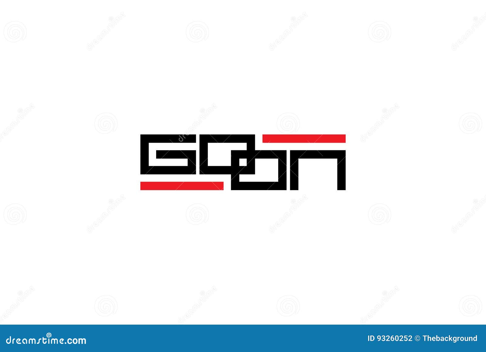 Go on Logo. Letter Design. Vector Label. Stock Vector - Illustration of ...