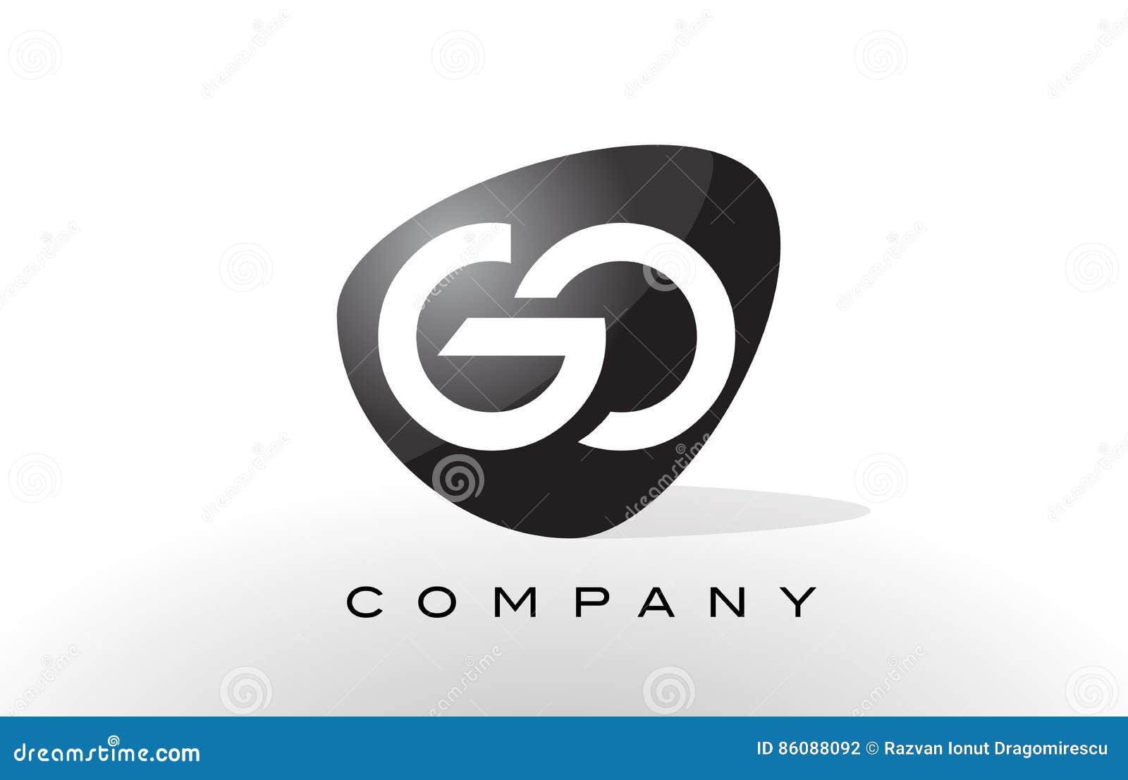 GO Logo. Letter Design Vector. Stock Vector - Illustration of sign ...