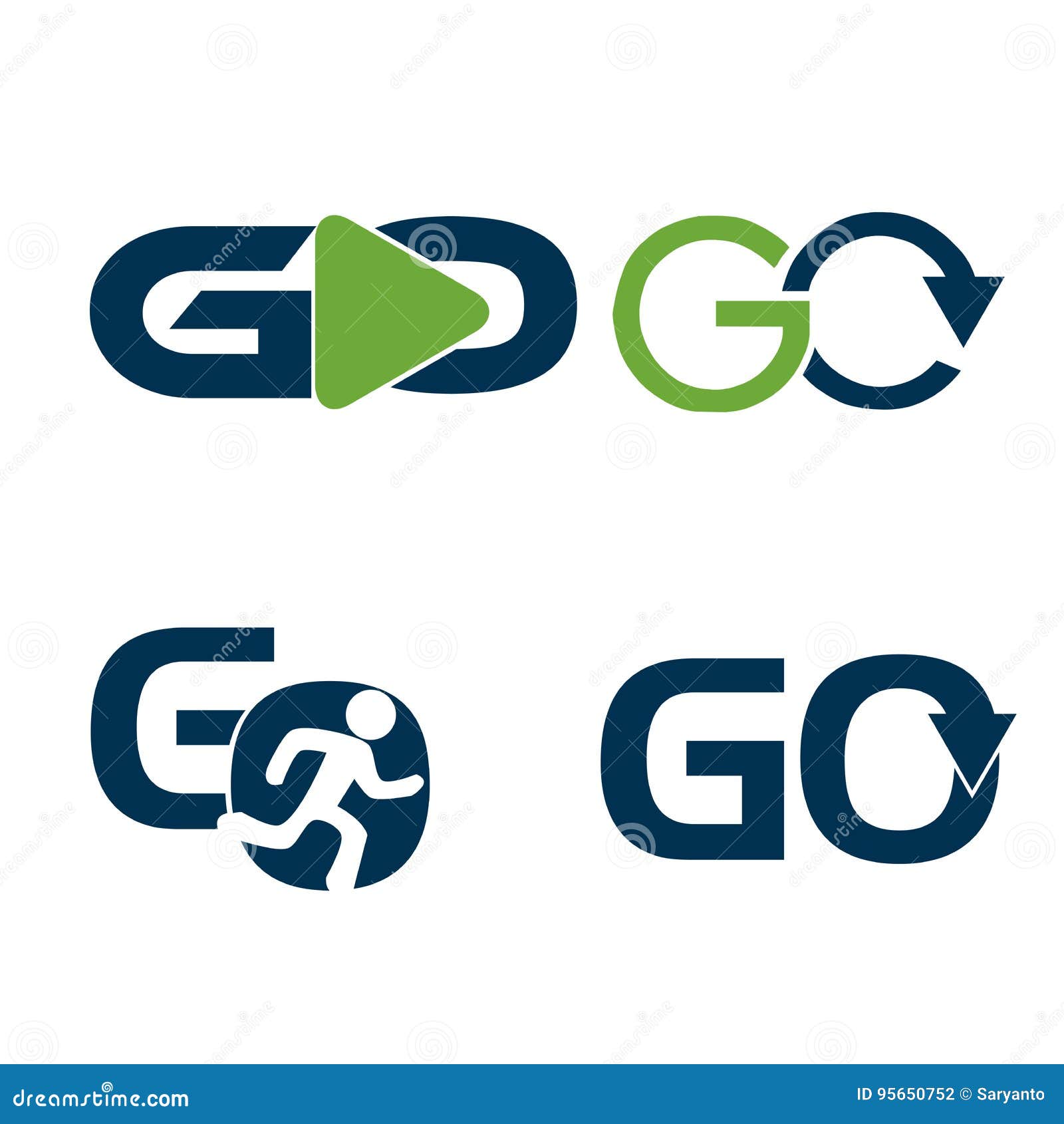 Go logo vector stock vector. Illustration of banner, linked - 95650752