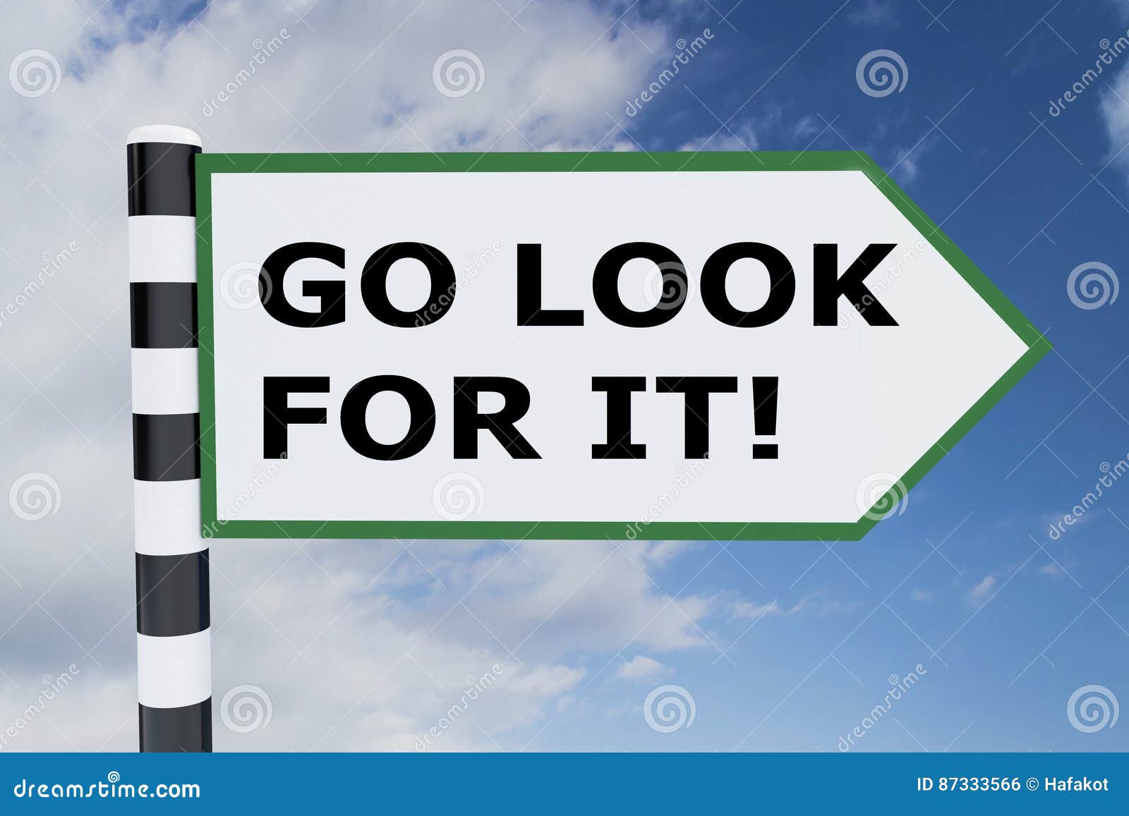 Go Look for it! concept stock illustration. Illustration of office ...