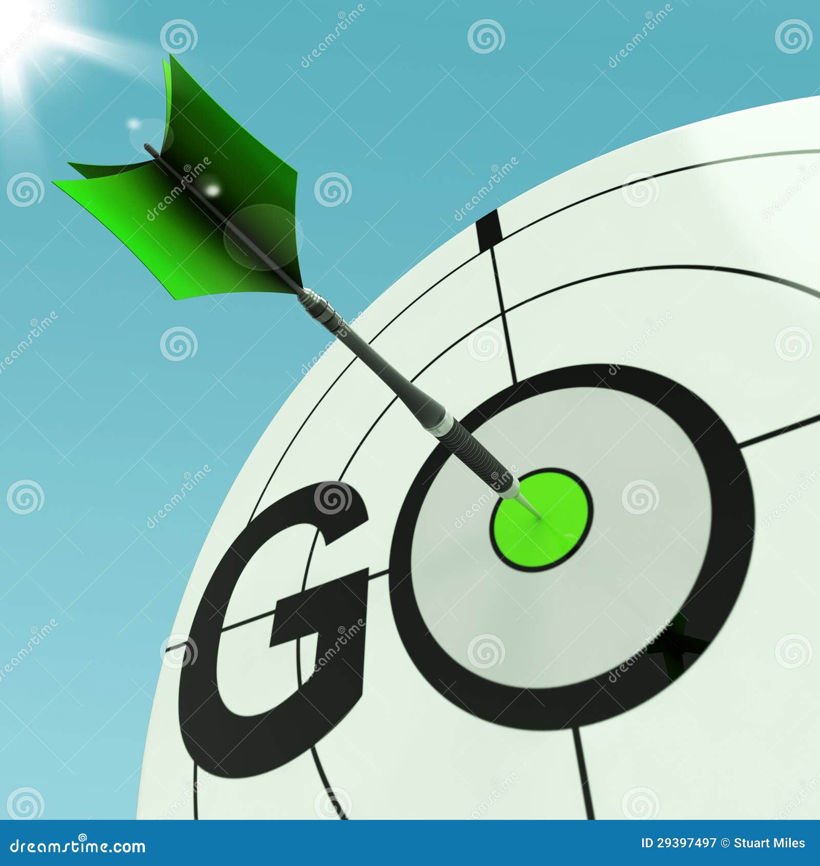 Go Means Approved Action To Run Immediately Stock Illustration ...