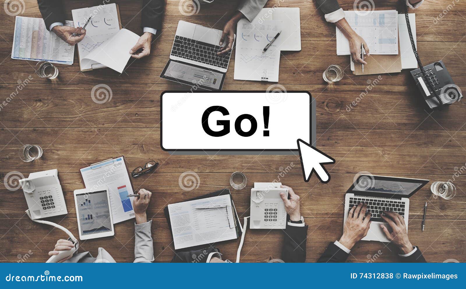 Go Motivation Encourage Click Technology Concept Stock Photo - Image of ...