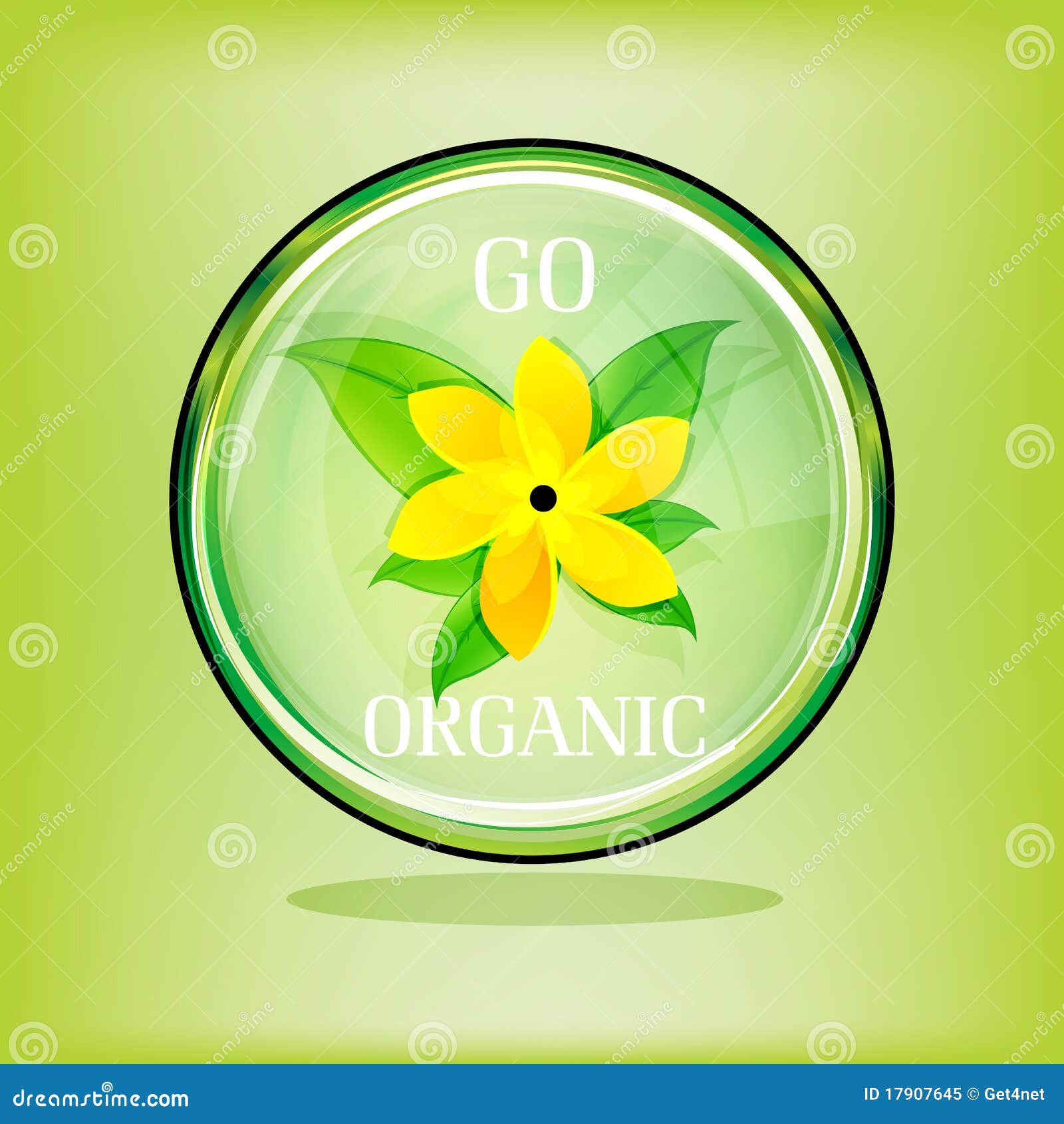 Go organic sign stock illustration. Illustration of macro - 17907645