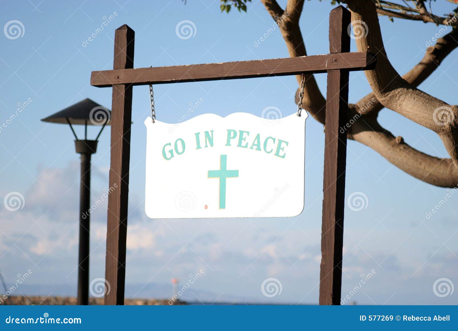 Go in Peace stock image. Image of remember, clouds, cloud - 577269