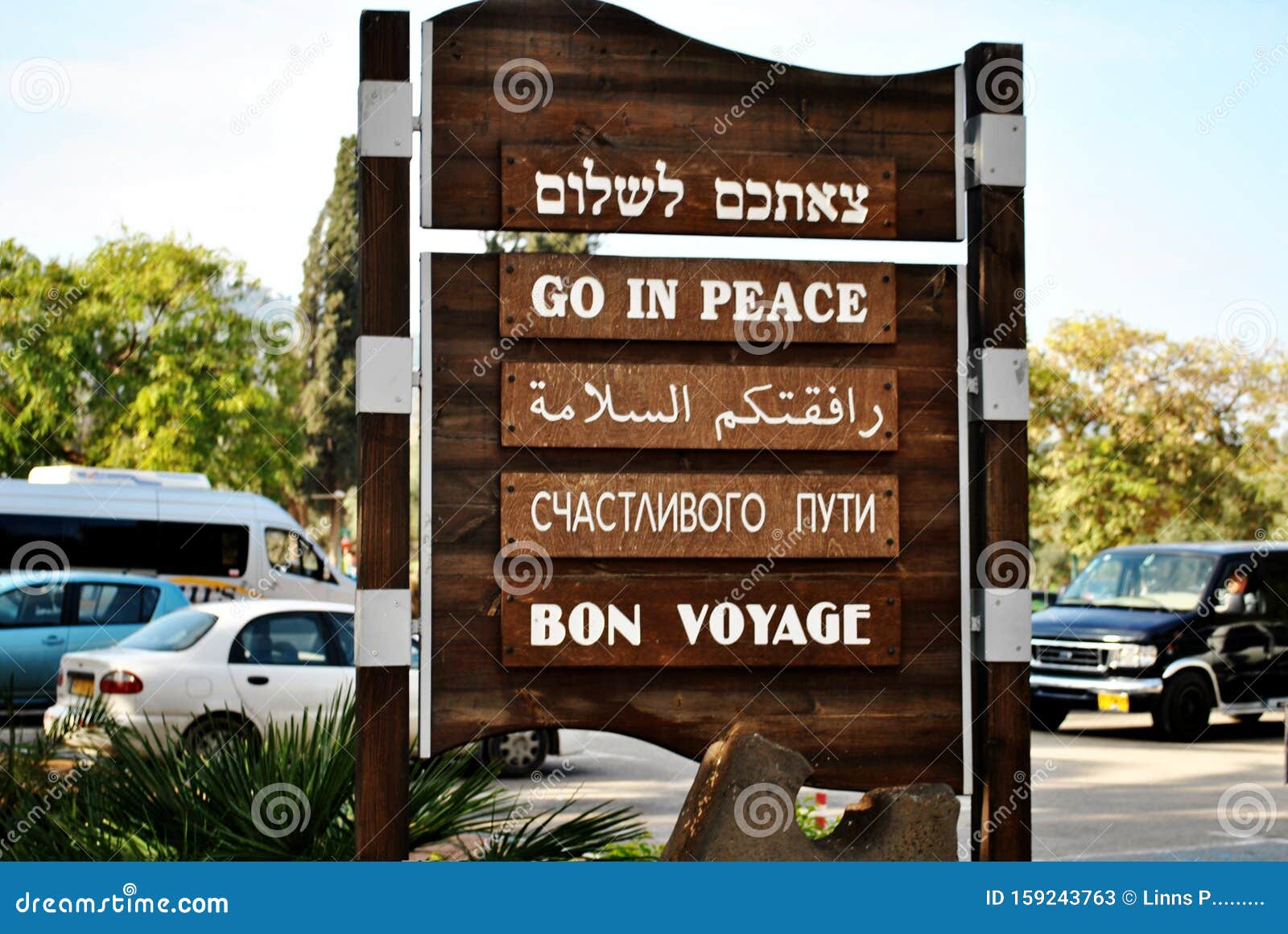 `Go in Peace` Sign in Different Languages Stock Image - Image of peace ...