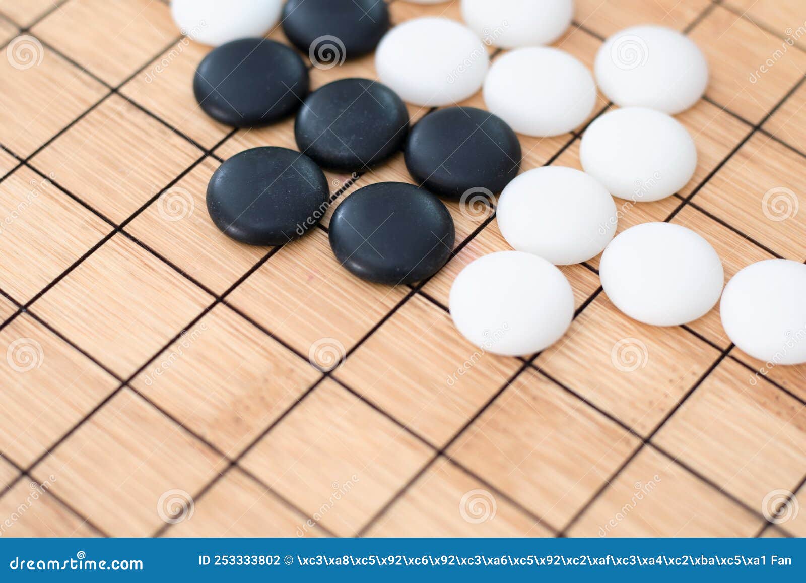 Go Pieces Placed on the Chessboard Stock Photo - Image of objects ...
