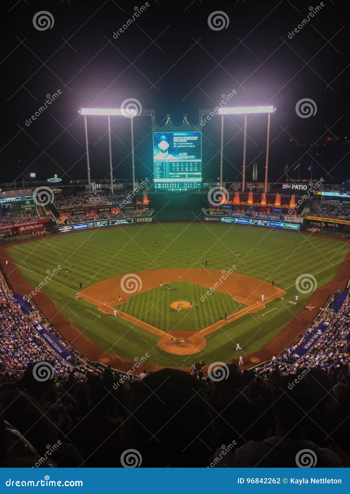 Royals Baseball Stadium in Kansas Editorial Photography - Image of ...