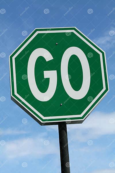 Go Sign stock photo. Image of road, sign, access, progress - 2682028