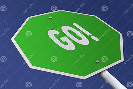 Go Sign stock photo. Image of speed, alert, stop, beware - 332802