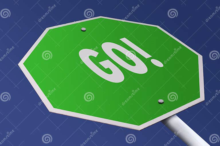 Go Sign stock photo. Image of speed, alert, stop, beware - 332802