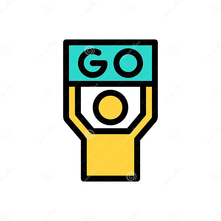 Go sign stock vector. Illustration of safety, vector - 210943142