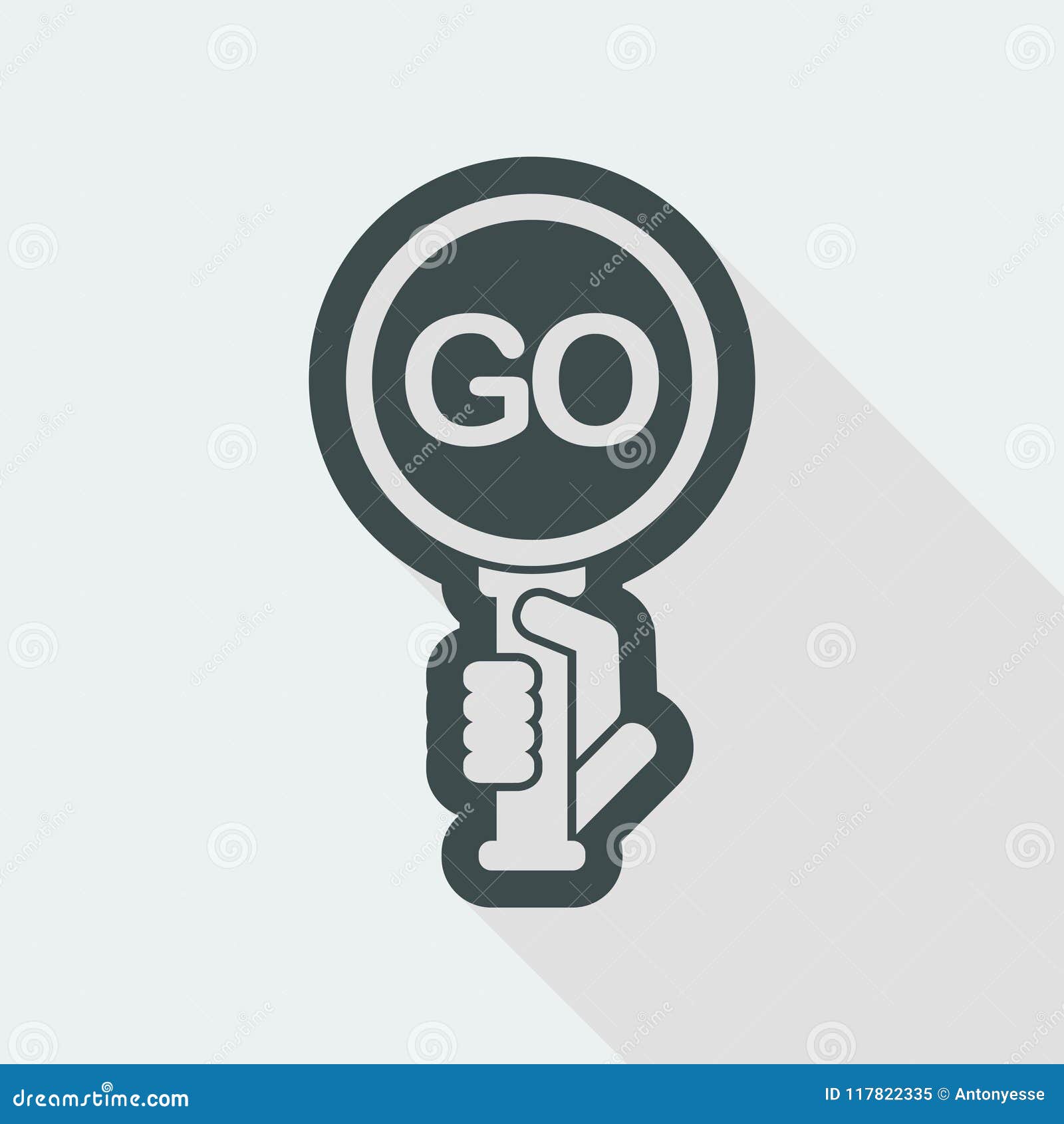 Go signal stock vector. Illustration of stop, police - 117822335