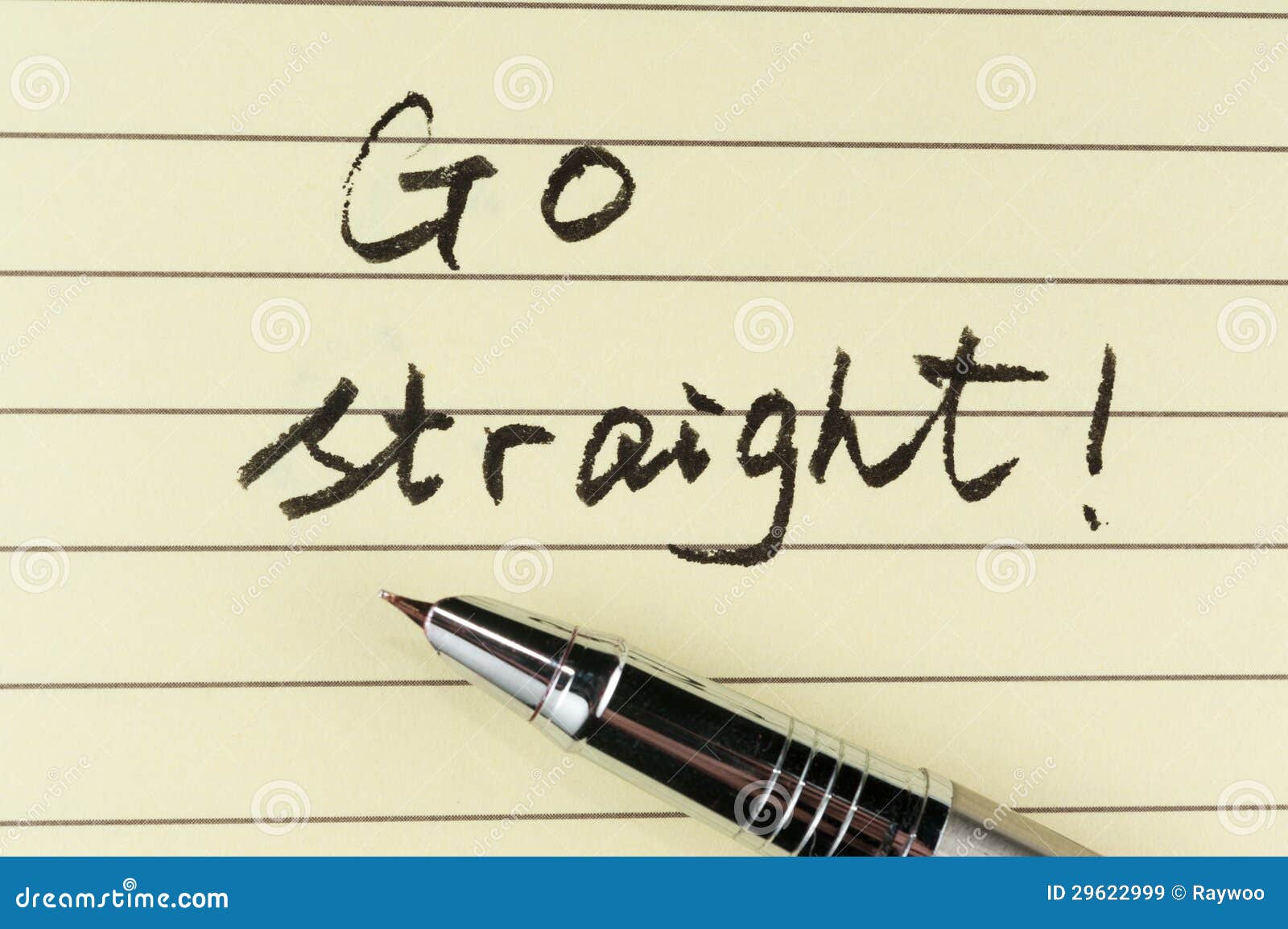 Go straight stock image. Image of paper, message, text - 29622999