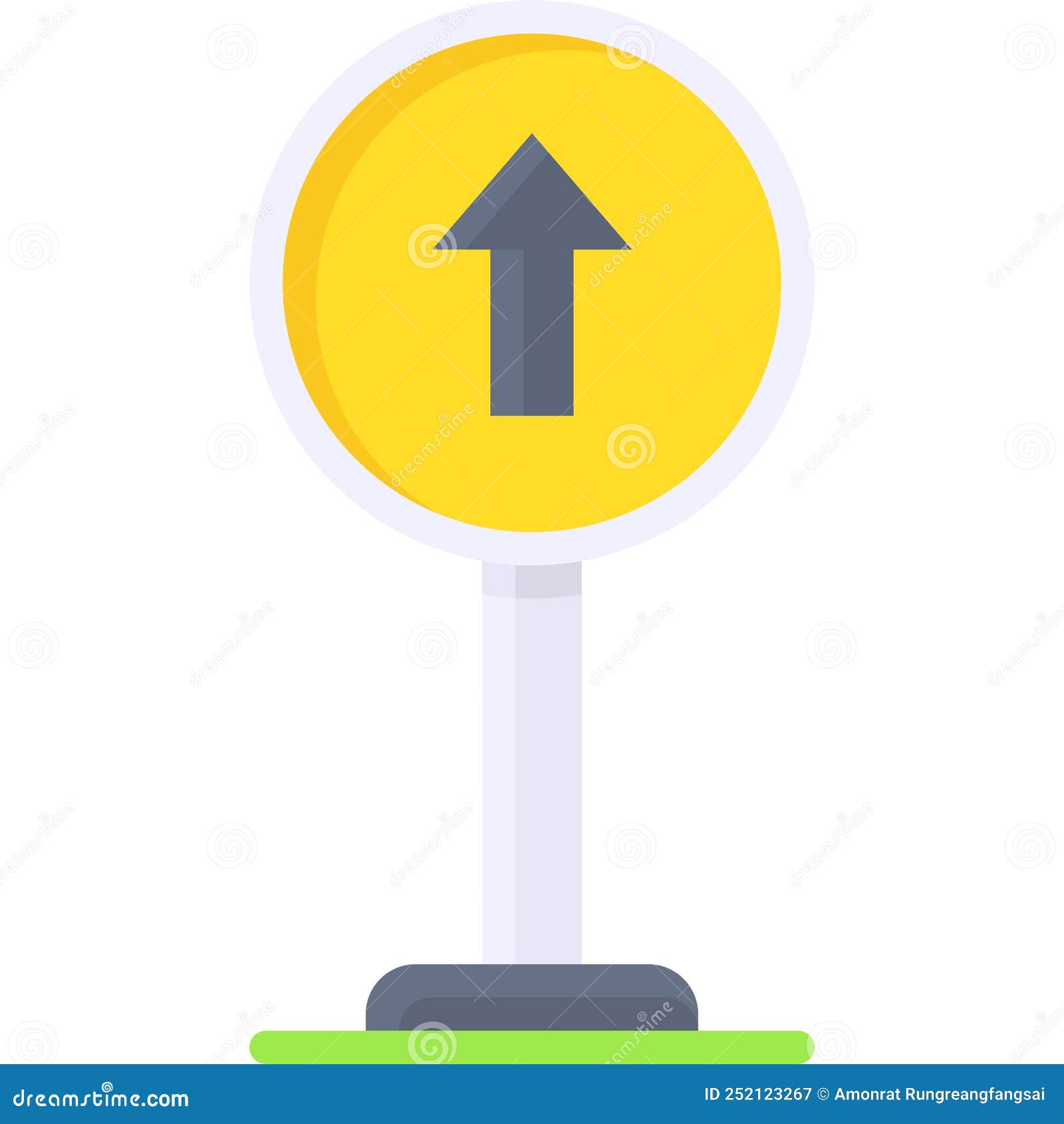Go Straight Sign Icon, Location Map and Navigation Vector Stock Vector ...