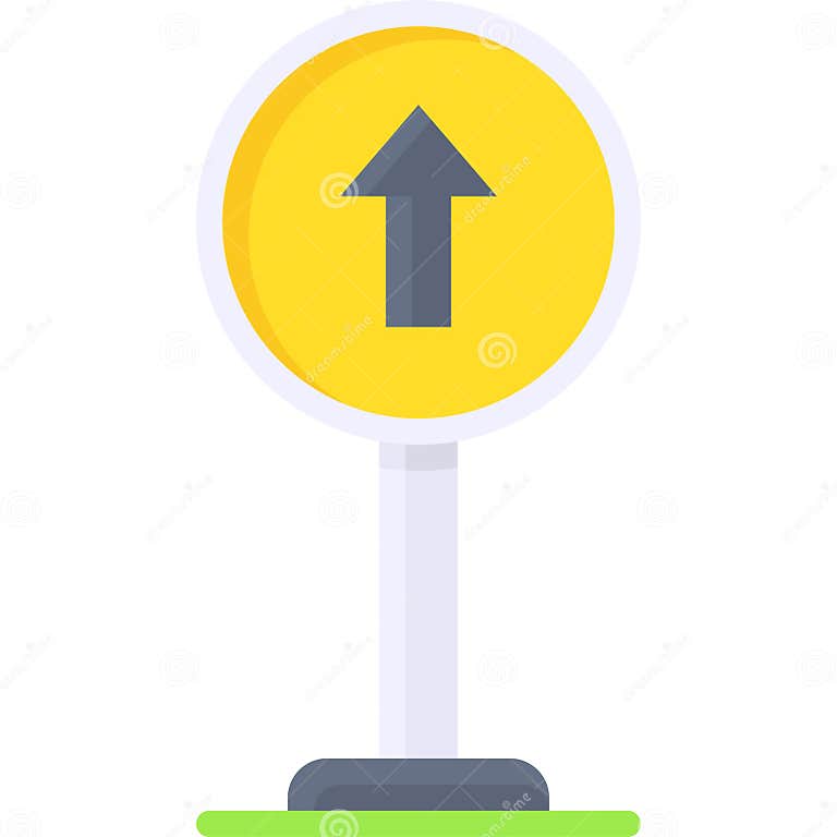 Go Straight Sign Icon, Location Map and Navigation Vector Stock Vector ...
