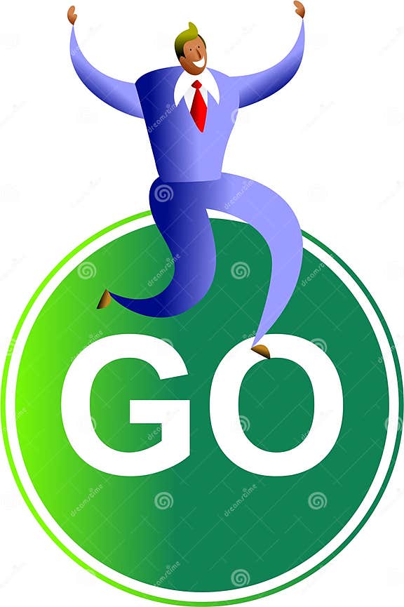 Go success stock illustration. Illustration of sign, person - 1289613