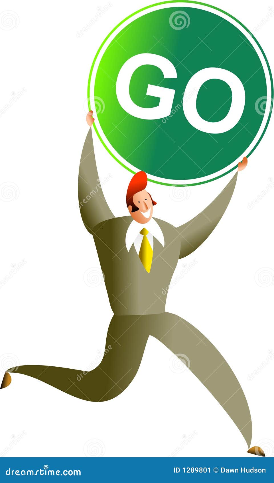 Go success stock illustration. Illustration of isolated - 1289801